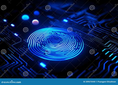 Fingerprint In Buttonscan Technologylaserscan Linedigital Element
