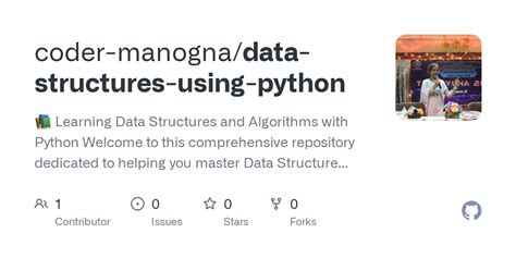 Github Coder Manogna Data Structures Using Python 📚 Learning Data Structures And Algorithms