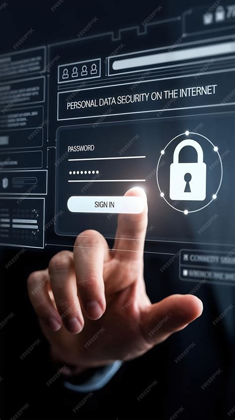 Login Page With Password To Access Online Profile Account Premium Ai Generated Image