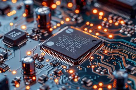 Premium Photo Futuristic Server Technology With Abstract Computer