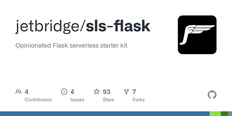 Github Jetbridgesls Flask Opinionated Flask Serverless Starter Kit
