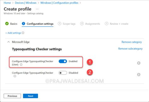 Enable Edge Typosquattingchecker With Intune And Gpo