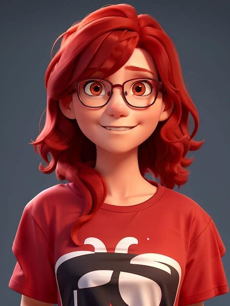 Premium Photo A Red Girl