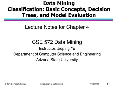 Ppt Data Mining Classification Basic Concepts Decision Trees And