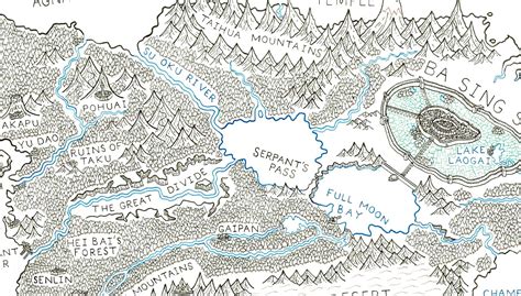 Avatar The Four Nations Map Bandw Digital Etsy