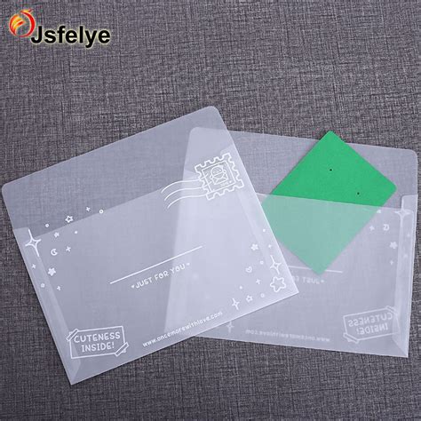 5 25 7 5inch Big Open End Translucent Envelope With White Printing Envelope