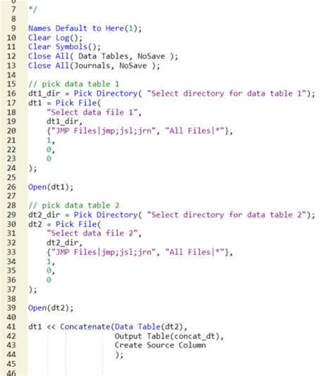 Solved Jsl Bug Got Problem When Try To Concatenate Two Tables From