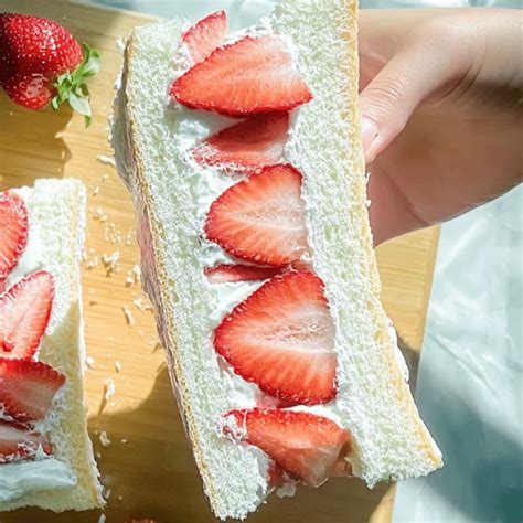 Strawberry Sando A Sweet And Creamy Japanese Fruit Sandwich Youll