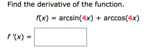 solved find the derivative of the function f x