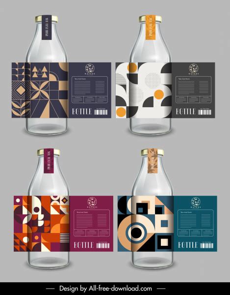 Bottle Packaging Template Vectors Free Download Graphic Art Designs