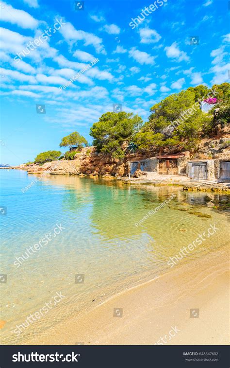 View Beautiful Cala Gracio Beach Boat Stock Photo Shutterstock