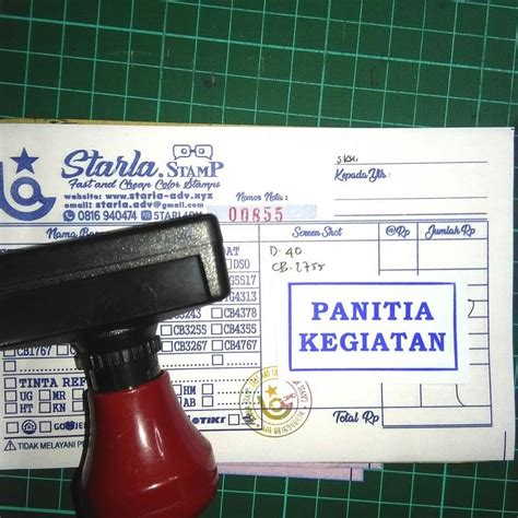 Stempel Panitia Kegiatan Event Kegiatan Sosial Lembaga Keagamaan Dan