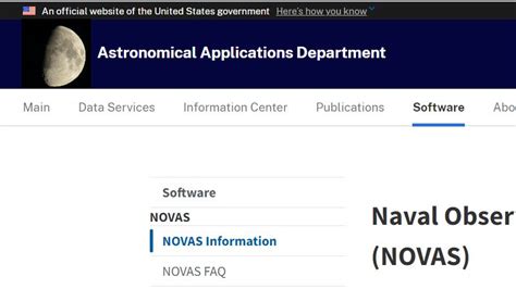 海军天文台矢量天体测量软件（novas） 哔哩哔哩