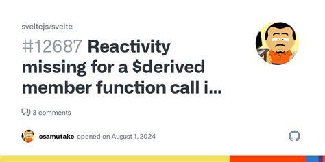 Reactivity Missing For A Derived Member Function Call In Tagged Template Syntax Without Object