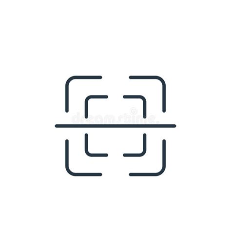 Qr Code Scan Icon Vector From Essentials Ui Concept Thin Line Illustration Of Qr Code Scan