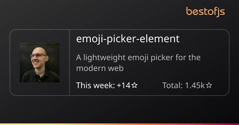 Best Of Js • Emoji Picker Element Best Of Js • Emoji Picker Element