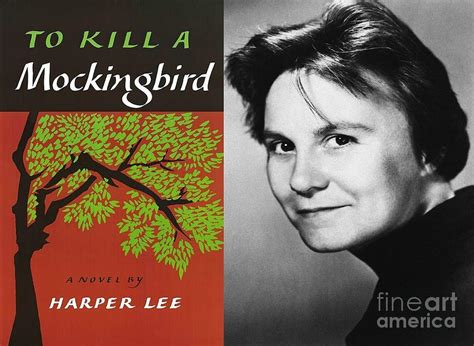 Kill A Mockingbird Poster With Harper Lee Portrait Photograph By John