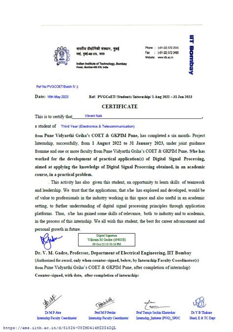 Vikrant Naik On Linkedin Internship Iitbombay Emg Internshipcompleted Grateful Technology