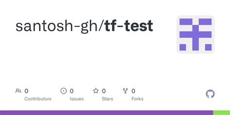 GitHub Santosh Gh Tf Test