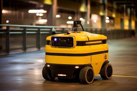 Autonomous Robots Maintaining Highway Systems Premium Ai Generated Image