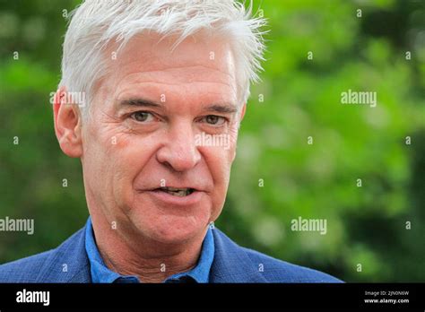 Phillip Schofield Tv Presenter Close Up Of Face Chelsea Flower Show Press Day London Stock
