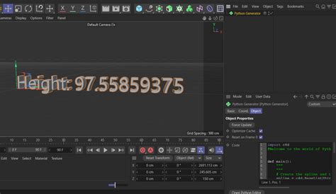 Python Generator Creating Text Object Then Getting Bounding Box