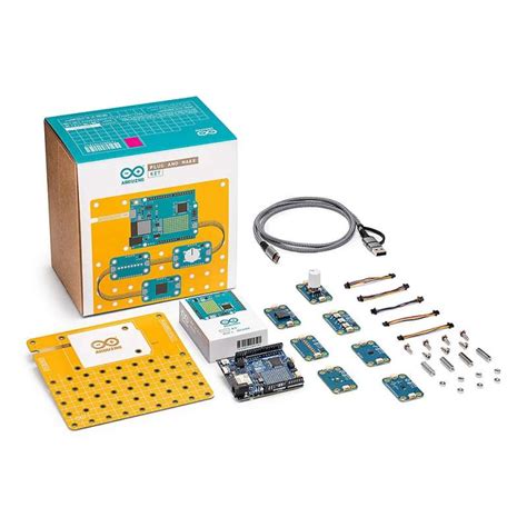 Arduino Plug And Make Kit Set Of Arduino Uno R4 Wifi And 7 Qwiic