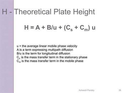 Principles And Application Of Chromatography By Asheesh Pandey Pptx