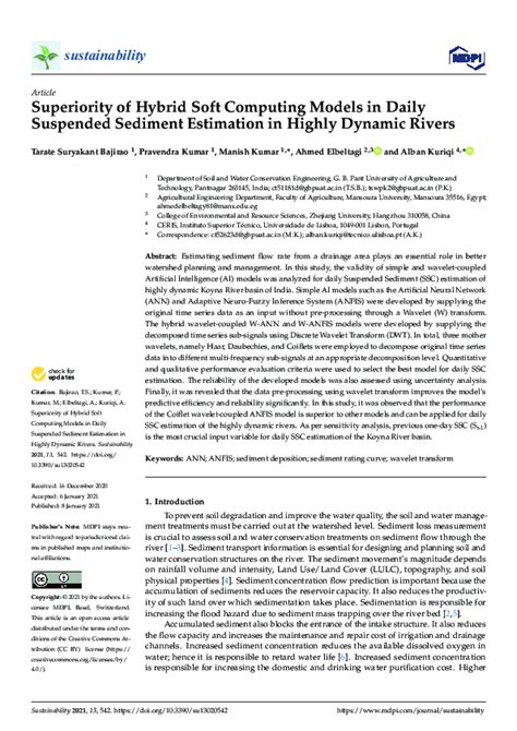 superiority of hybrid soft computing models in daily suspended sediment