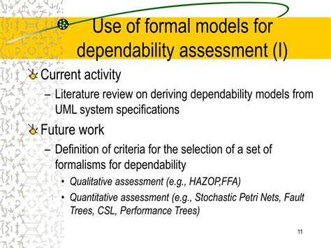 ppt uml and dependability analysis powerpoint presentation free
