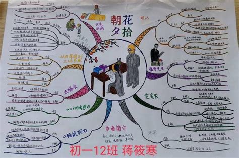 朝朝花夕拾思维导图的思维导图 朝花夕拾思维导图七年级 图片 网专笔记