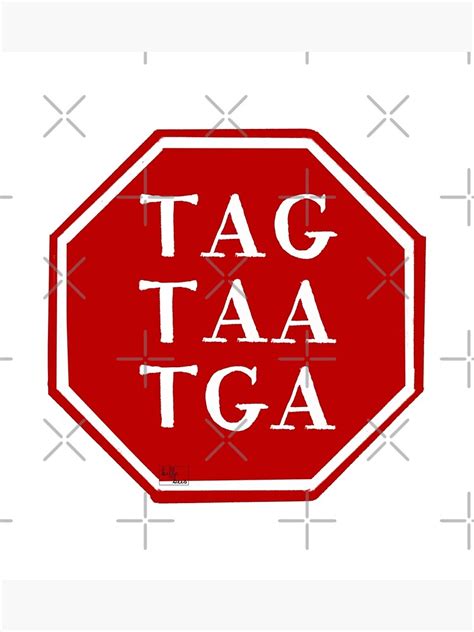 Stop Codon Sign Dna Poster For Sale By Bellaandthebees Redbubble