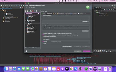 Javafx On Macos On Eclipse Ide Is Showing A Graphics Device Initialization Failed For Es2 Sw