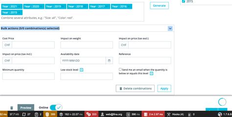 Product Combination Prestashop 1768 · Issue 21757 · Prestashop