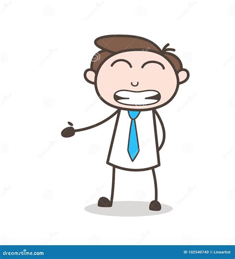Grimacing Face Expression Comic Emotion Cartoon Emoji Vector