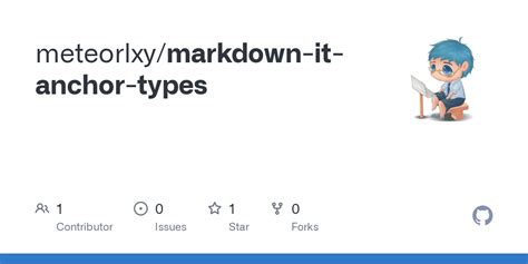 Github Meteorlxy Markdown It Anchor Types