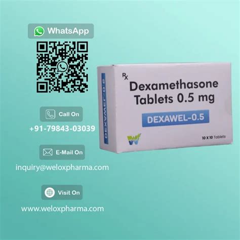 Dexawel Dexamethasone Tablets 0 5 Mg At ₹ 107 Box Dexamethasone Tablets In Surat Id