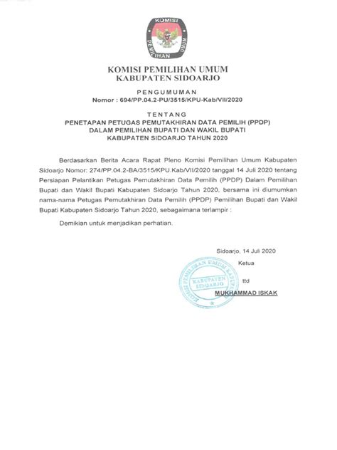 Pengumuman Ppdp 2020 Pdf