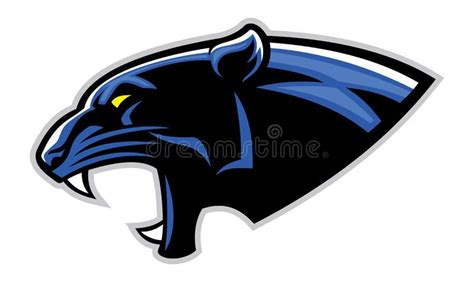 Black Panther Head Mascot