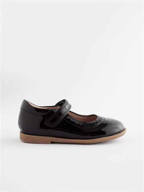 Buy Patent Black Leather Leather Mary Jane Touch Fastening School Brogues From Next Kazakhstan
