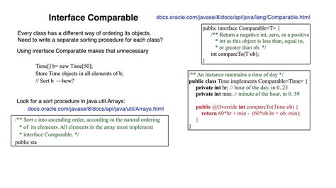 Interfaces Interface Comparable YouTube