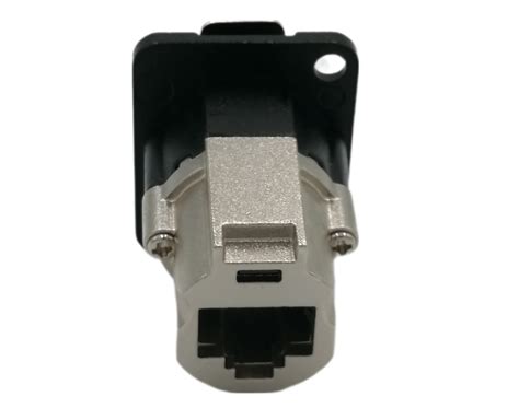 Rj45 Chassis Connector Feedthrough Cat6a Chassis Connector Rj45 Black Enova Solutions Ag