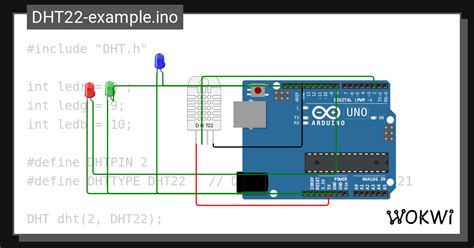 DHT Example Ino Wokwi ESP STM Arduino Simulator
