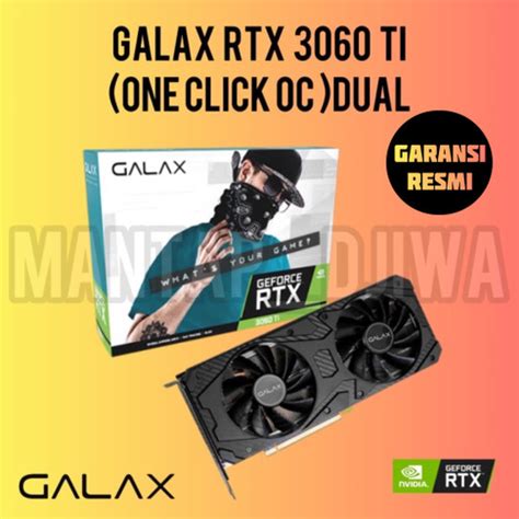 Jual GALAX Geforce RTX 3060 Ti 3060Ti 8GB DDR6 1 Click OC DUAL FAN Kota Surabaya