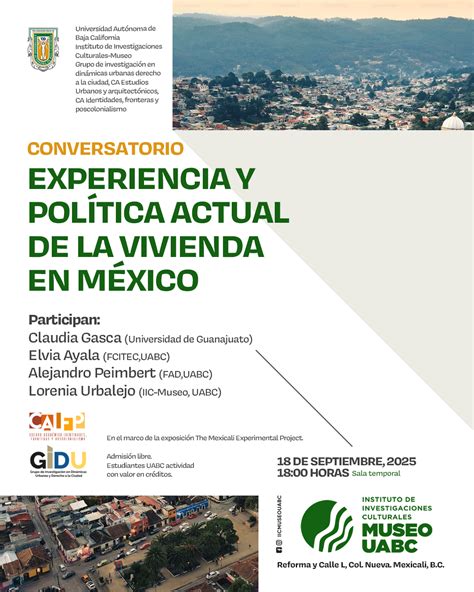 Conversatorio Experiencia Y Política Actual De La Vivienda En México