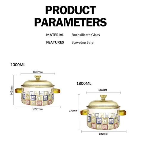 Locaupin Glass Casserole Dish With Lid Microwavable Stovetop Safe Cont Locaupinph