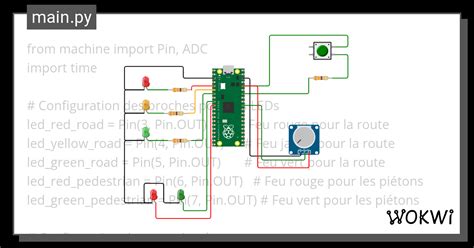Feux Tricolor Wokwi ESP32 STM32 Arduino Simulator