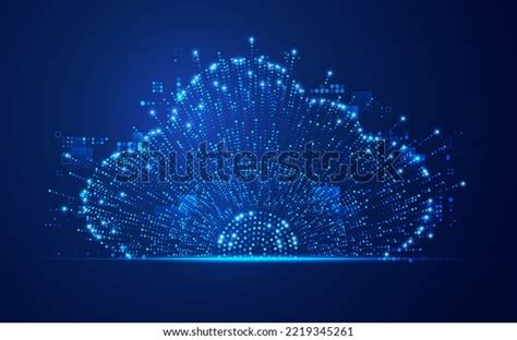 Concept Cloud Computing Iot Graphic Dotted Stock Vector Royalty Free 2219345261 Shutterstock