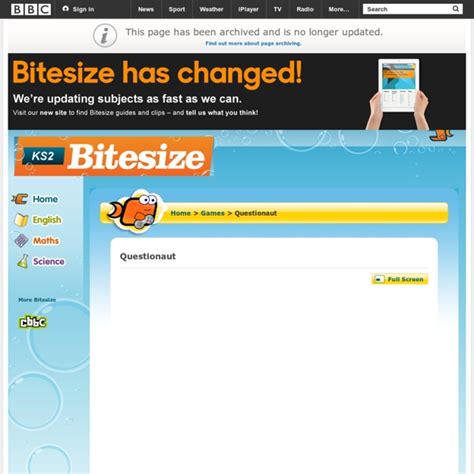 Ks2 Bitesize Games Questionaut Pearltrees