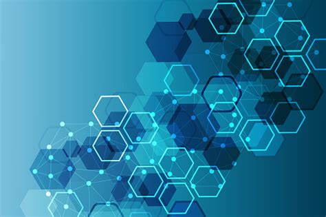 과학 육각 패턴의 현대 미래 배경 입자 의료 기술 화학 과학을 위한 분자 구조가 있는 가상 추상적 배경 소셜 네트워크 벡터 Dna에 대한 스톡 벡터 아트 및 기타 이미지